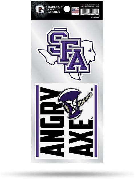 Stephen F Austin University Lumberjacks Sfa 2 Piece Double Up Die Cut