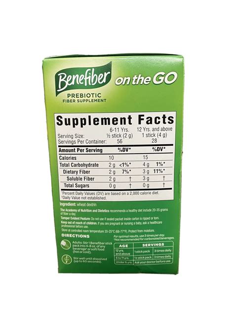 Benefiber Label