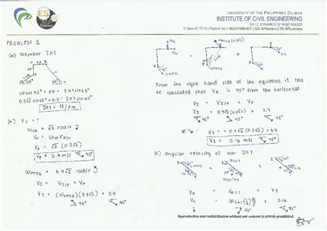 Es 12 1819a Problem Set 2 Solution Key 53 13“ 0 Ww 45° Pf