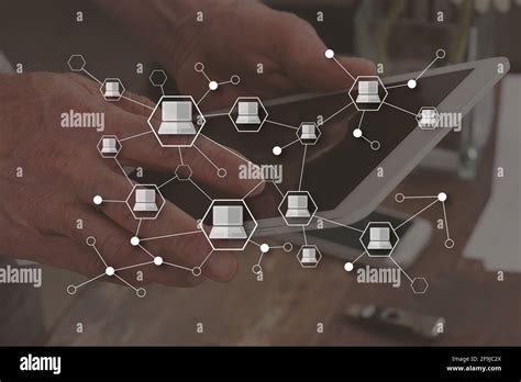 Devices Connection Concept Illustrated By A Picture On Background Stock Photo Alamy