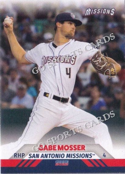 2022 San Antonio Missions Gabe Mosser Go Sports Cards