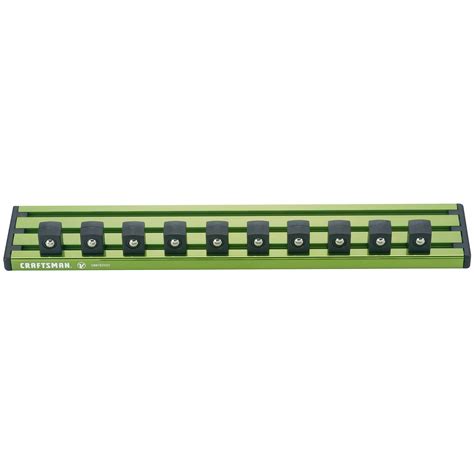 10 Double Socket Rail Green Craftsman