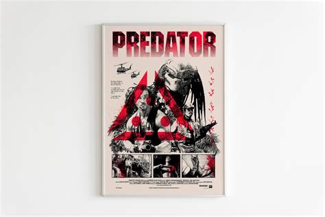 Predator Poster John Mctiernan Minimalist Movie Poster Vintage