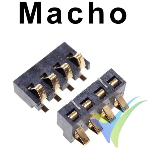 Smd 4 Pin Connector With Spring Contact Pair