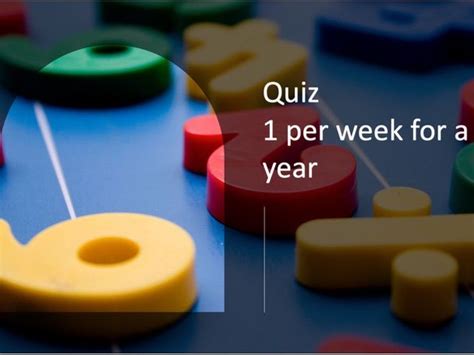 Weekly Quiz
