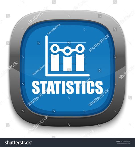Statistics Button Stock Vector Royalty Free 516820654 Shutterstock