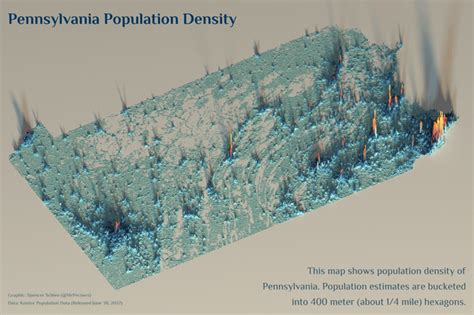 A Population Density Map Of Virginia R Virginia