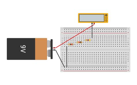 Circuit Design Amperímetro Tinkercad