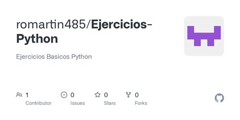 Github Romartin485ejercicios Python Ejercicios Basicos Python