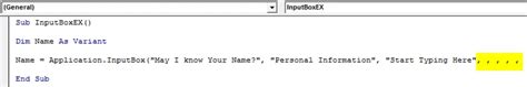 vba inputbox wie erstelle ich eine excel vba inputbox mit beispielen vba 2025