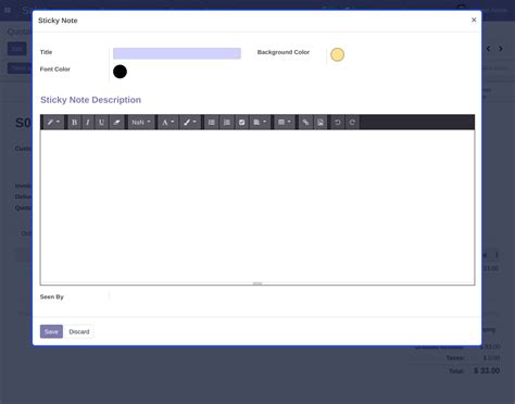 Odoo Stick Notes Reminder Notes In Odoo WebKul