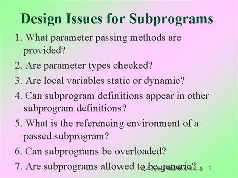 Subprograms Introduction Two Fundamental Abstraction Facilities L Process