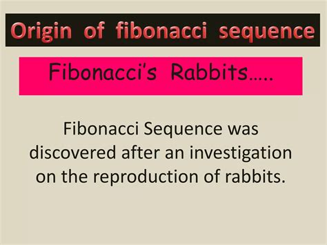 Fun With Maths Fibonacci Numbers Pptx