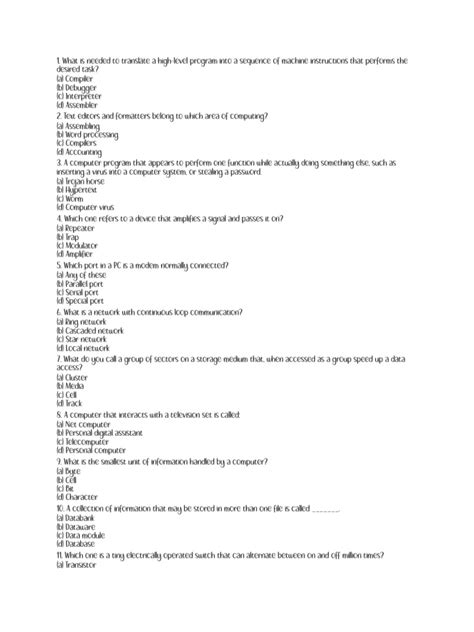 2001 Computer Fundamentals 3 Pdf