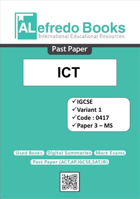 Ict Variant 1 Pastpapers Igcse Cambridge Paper 3 2017 2023 Mark