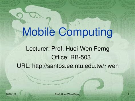 PPT Mobile Computing PowerPoint Presentation Free Download ID