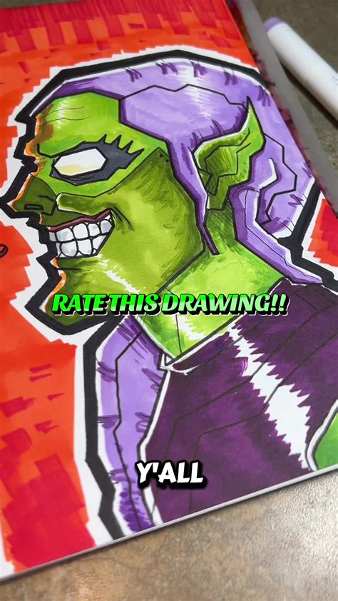 How To Draw Green Goblin In Unique Art Style Tiktok
