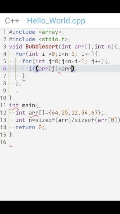 C Program To Sort The Array Using Bubble Sort Method And By Calling