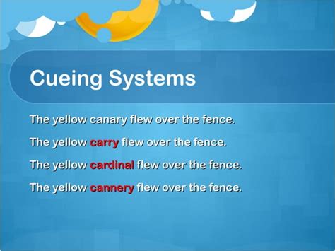 Cueing System Ppt
