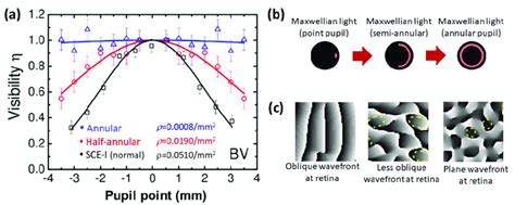 a psychophysically determined stiles crawford visibility function in