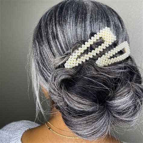 15 Hairstyle For Black Women Over 50 With Black Gray Hair Care Tips