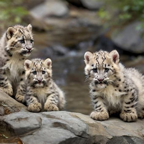 Premium Ai Image A Beautiful View Of Wild Leopard Cubs In Nature