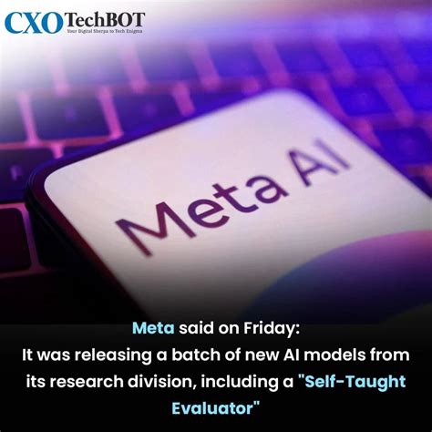 Meta Ai Innovation Artificialintelligence Technews Selftaughtevaluator Aimodels Research