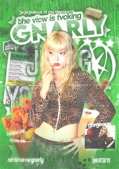 Yoonchae “gnarly” Poster Mode Coréenne Kpop Photo Mdr