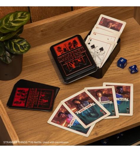 Stranger Things Playing Cards In A Tin Merchoid