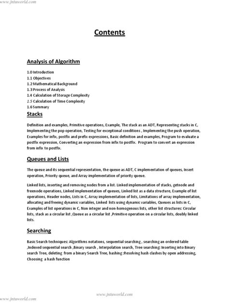 Data Structure Notes Pdf Computational Complexity Theory Time