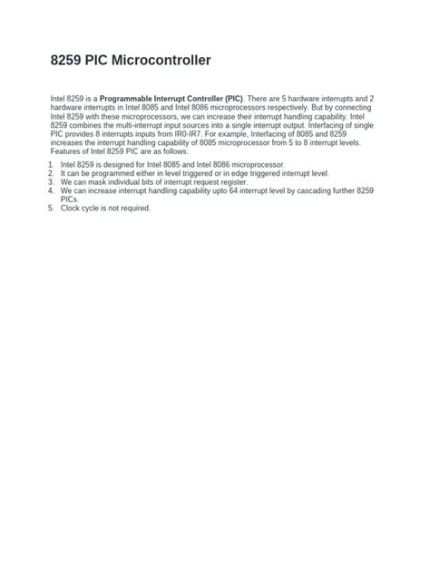 Peripheral 8259 Pic Microcontroller Pdf