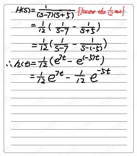 Solved Using The Convolution Theorem Demonstrate The Inverse Laplace