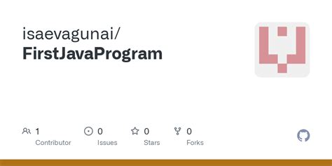 Github Isaevagunaifirstjavaprogram