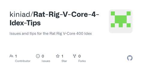 Github Kiniadrat Rig V Core 4 Idex Tips Issues And Tips For The Rat