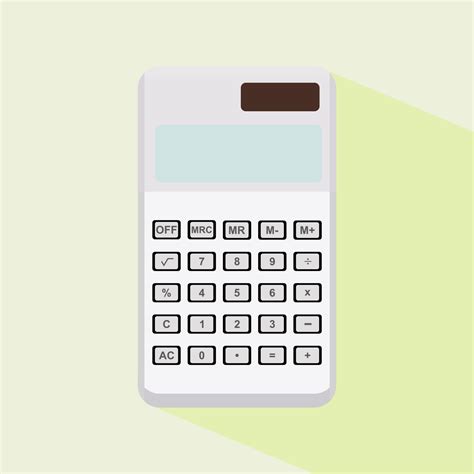 Colored Calculator Icon Isolated On Color Background Vector Illustration Electronic Calculator