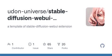 Github Udon Universe Stable Diffusion Webui Extension Templates A Template Of Stable