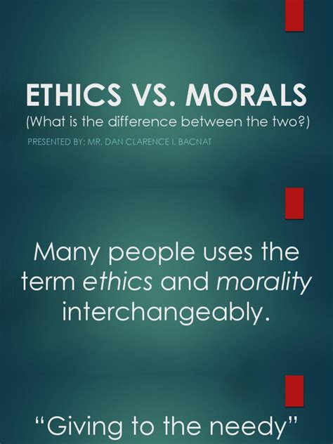 Ethics Vs Morals Pdf
