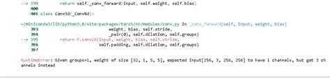 Neural Network RuntimeError Given Groups Weight Of Size