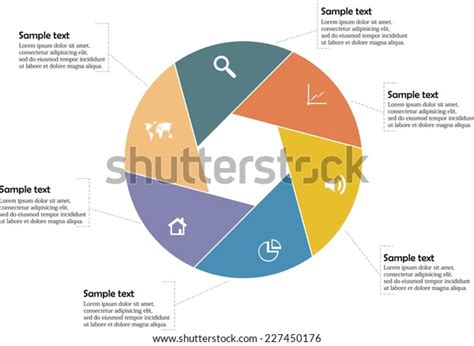 Infographic Hexagon Shape Divided Into Sig Stock Vector Royalty Free 227450176 Shutterstock