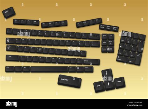 Illustration Of Keyboard Buttons On Abstract Background Stock Photo Alamy