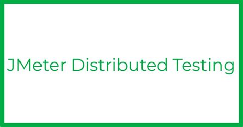 Jmeter Distributed Master And Slave Testing Sudhir Kumar