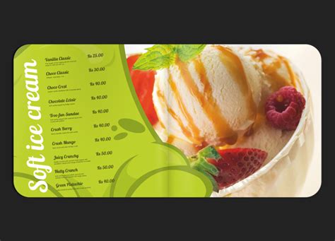 Erode Ice Cube Menucard