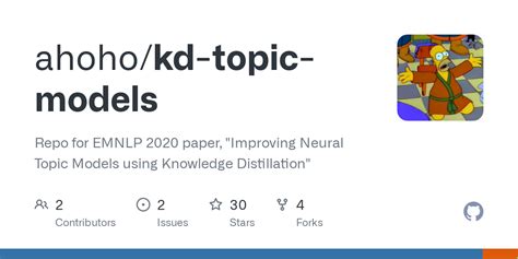 Github Ahoho Kd Topic Models Repo For Emnlp Paper Improving Neural Topic Models Using