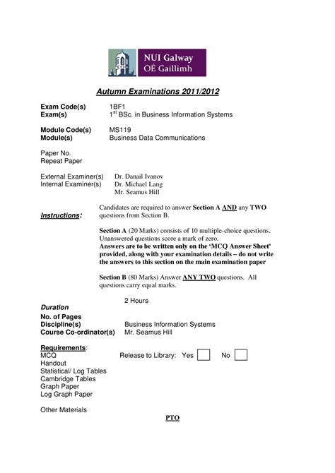 Servers On The Network Business Data Communications Exam Exams Data Communication Systems