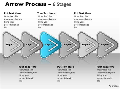 Linear Process Stages PowerPoint Design Template Sample Presentation PPT Presentation