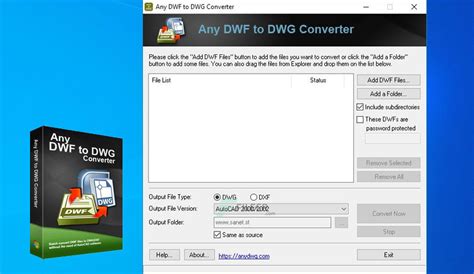 Any DWF To DWG Converter 2023 0 Free Download FileCR
