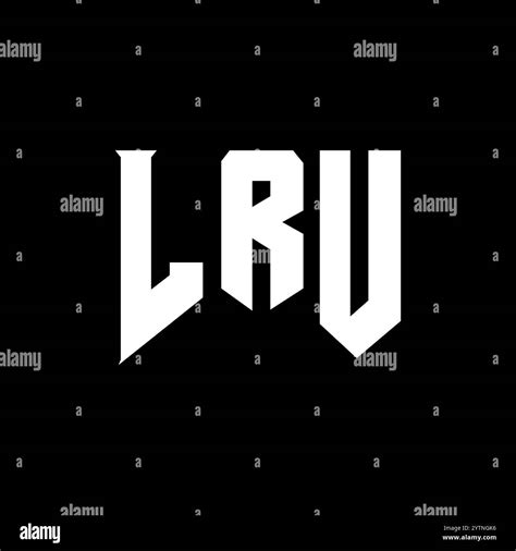 Lru Letter Logo Design For Technology Company Lru Logo Design Black