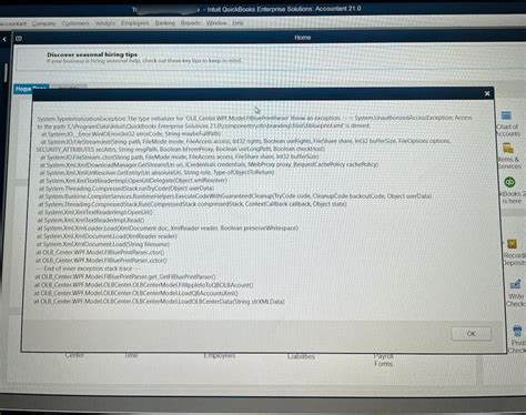 Getting A Qb Desktop Enterprise 21 Error On One Company File System