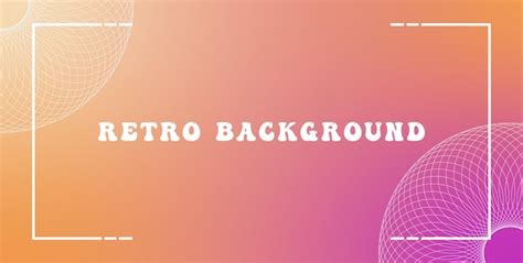 Premium Vector Retro Gradient Background Trendy