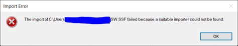 trimble business center ssf import error a suitable importer could not
